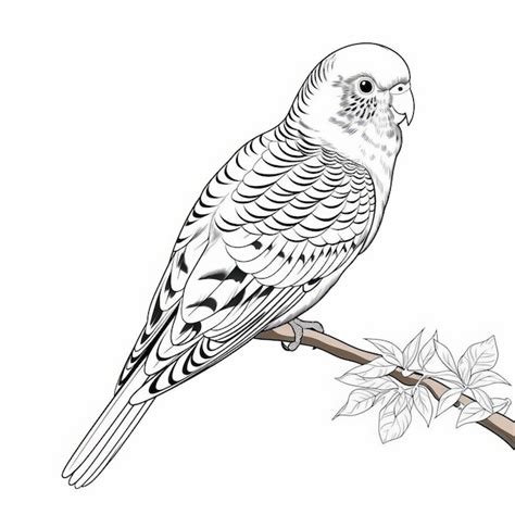 4000 Parakeet Outline Pictures