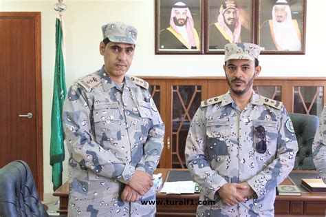 قائد قطاع حرس الحدود بطريف يقلد نايف الشمري رتبته الجديدة اخبارية طريف