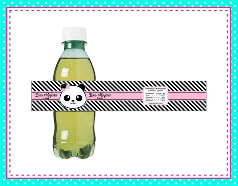 Adesivo Mini Refri 200ml Panda Laço Rosa Elo7
