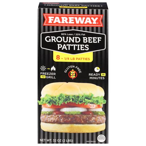 Fareway 80 Lean 20 Fat Ground Beef Patties Fig App