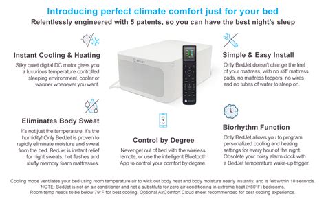 Bedjet 3 Climate Comfort For Beds Cooling Fan Heating Air Single