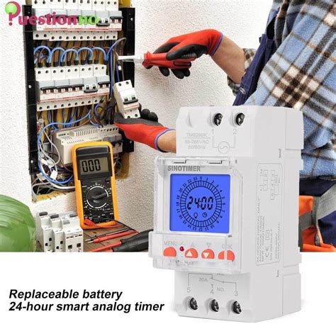 Professional 24 Hours Smart Analog Timer Digital Analogue Time Switch W