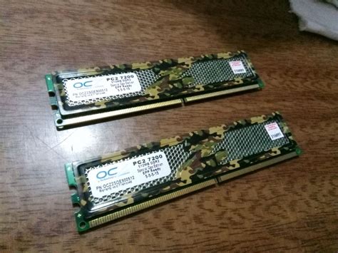 Ddr 2 две планки по 512 Мб Kit 900 МГц Pc 7200 фирмы Ocz Military Style