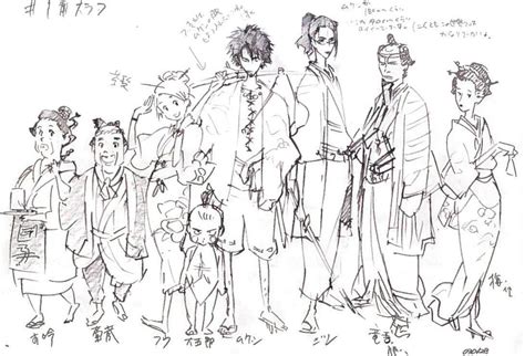Samurai Champloo Model Sheets A Sample Of Some Samurai Champloo Model