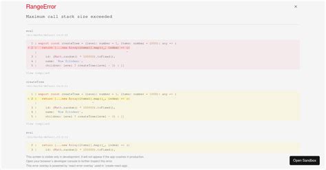 React Tree Virtual Examples Codesandbox