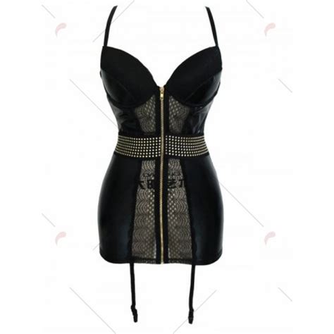 See Through Rivet Laciness BabydollLingerie