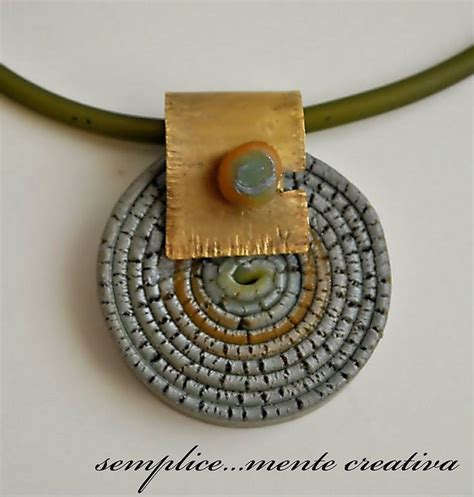 Polymer Clay And Brass Jewelry