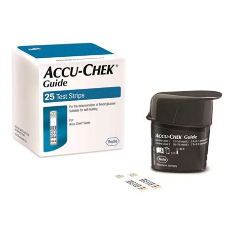 Accu Chek Guide Strips 25s แถบตรวจแอคคิว เช็ค ไกด์ 25ชิ้น