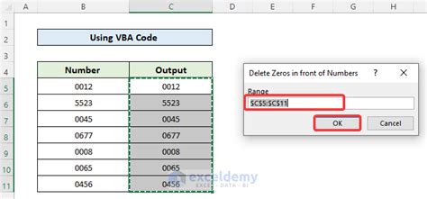 How To Remove Zeros In Front Of A Number In Excel 6 Easy Ways