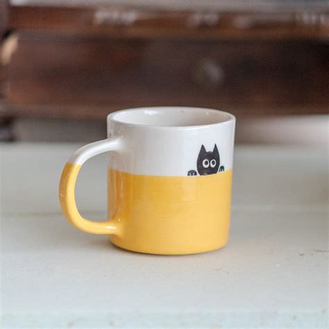 Funny Cat Mug Black Cat Coffee Mug Ceramic Coffee Mug Cat Mom Mug