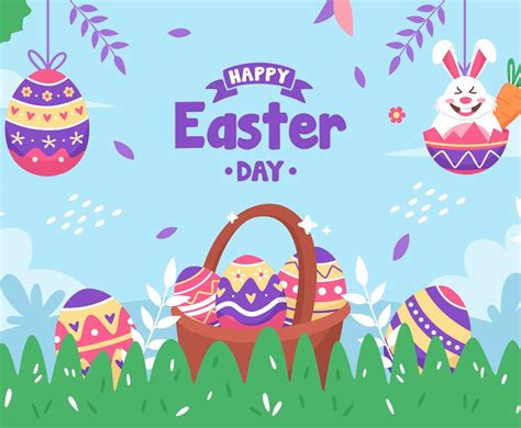 Cute Happy Easter Day Concept