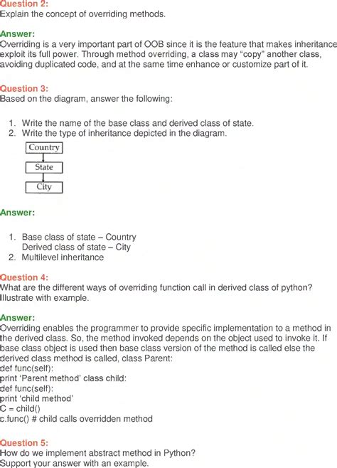 Class 12 Computer Science Python Object Oriented Programming Concepts