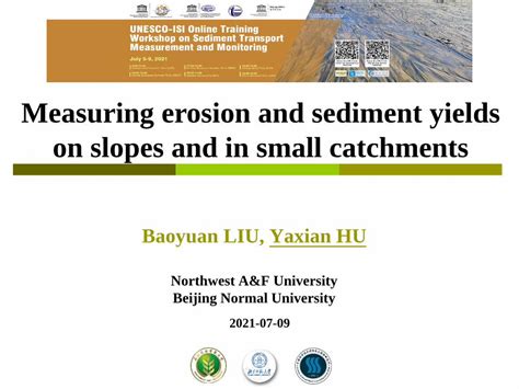 Pdf Measuring Erosion And Sediment Yields On Slopes And In Dokumentips
