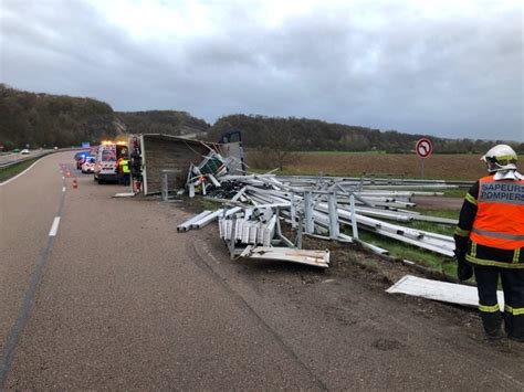 Accident Sur La Rn 67 Un Poids Lourd Se Couche Forts Ralentissements