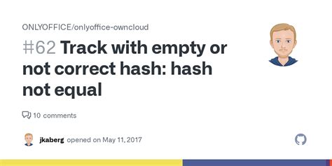 Track With Empty Or Not Correct Hash Hash Not Equal · Issue 62