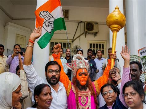 Karnataka Election Result 2023 Celebration Of Congress Victory In