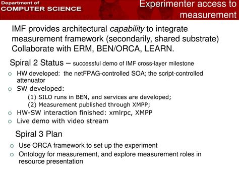 Ppt An Integrated Measurement Framework Imf For Enabling Geni