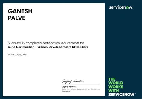 Ganesh Palve On Linkedin Microcertification Servicenow
