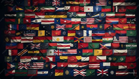 Premium Ai Image Immigration International Flags From Every Country