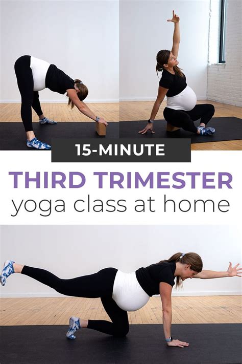 15 Minute Prenatal Yoga Flow All Trimesters Nourish Move Love