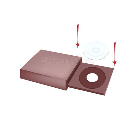 Open CD ROM Disk Drive For Desktop PC Stock Vector Illustration Of Multimedia Mass