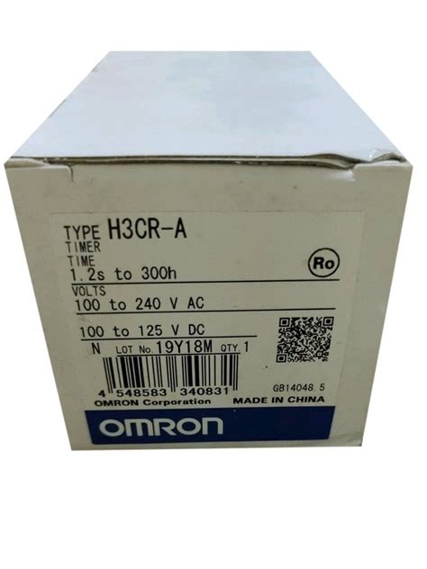 Omron H3CR A Analog Timer For Industrial Timing Capacity 1 2S 300H At 2500 Piece In Chennai