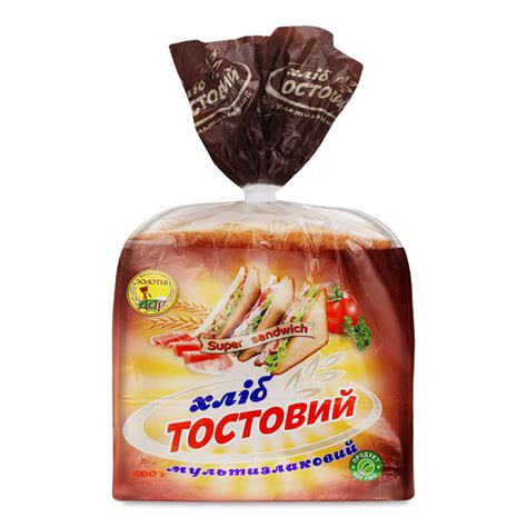 Хліб «Золотий дар «Тостовий мультизлаковий 400г онлайн супермаркет «Сільпо