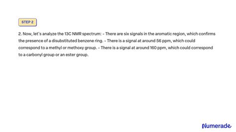 Solved Use The Following 1h Nmr Or 13c Nmr Spectra To Determine The