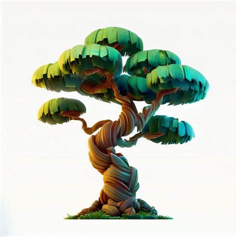 Premium Ai Image Stylized Tree