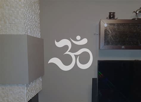 Om Symbol Vinyl Sticker Yoga Lover Decal Etsy