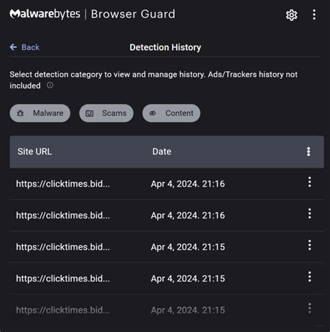 browser guard detected malware scam shows nothing firefox
