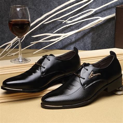 New 2018 Fashion Italian Designer Formal Mens Dress Shoes Genuine