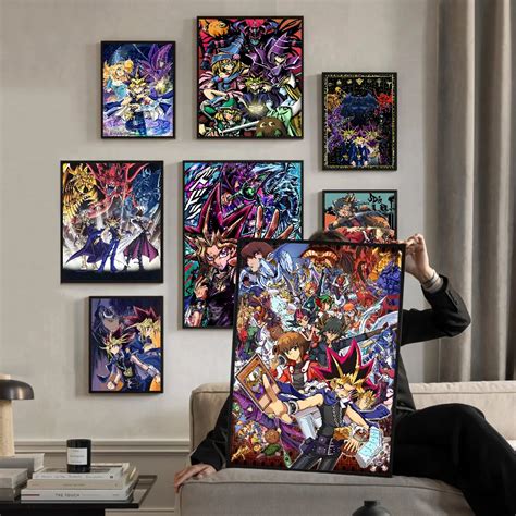 Amine Yu Gi Oh Classic Anime Poster Waterproof Paper Sticker Coffee