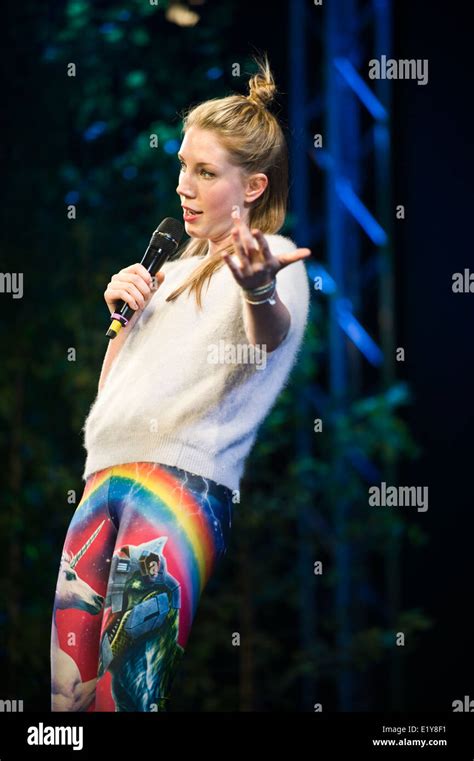 Stand Up Comedian Katherine Ryan Performing On Stage At Hay Festival