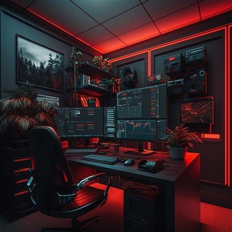 Realistic Gothic Gamer Room Where Dark Aesthetics Meet Gaming