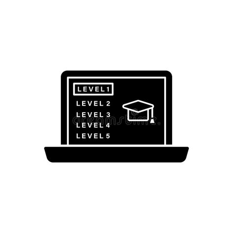 Laptop With Program Code On Screen Stock Vector Illustration Of