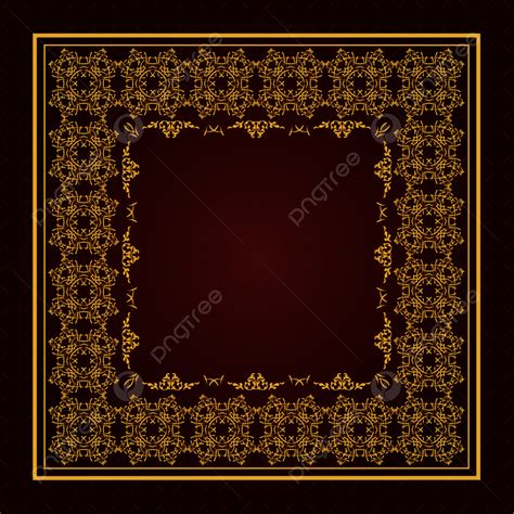 Brown Gold Vector Hd Images Gold Ornament On Brown Background As