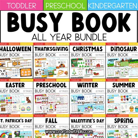 Year Round Busy Book Binder Quiet Adapted Book Craftedwithbliss