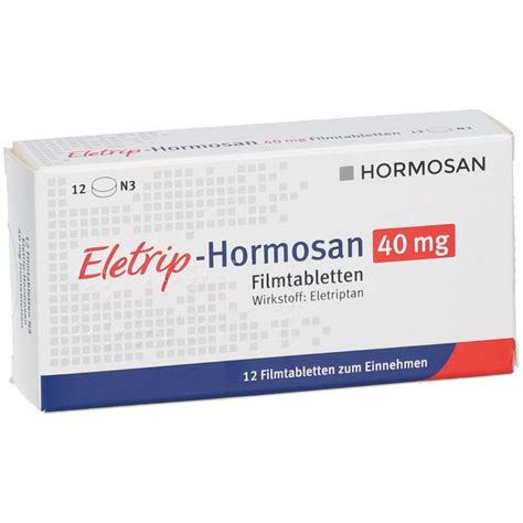 Eletrip Hormosan 40 Mg Filmtabletten 12 St Mit Dem E Rezept Kaufen