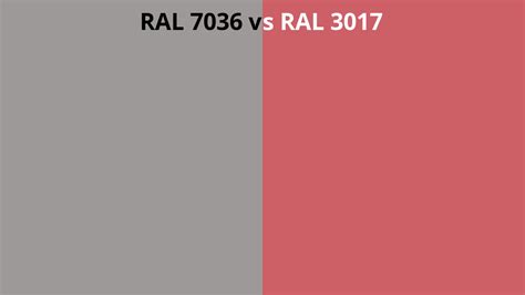 Ral 7036 Vs 3017 Ral Colour Chart Uk