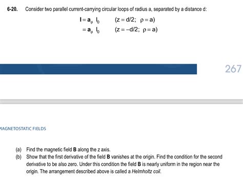 Solved 6 20 Consider Two Parallel Current Carrying Circular