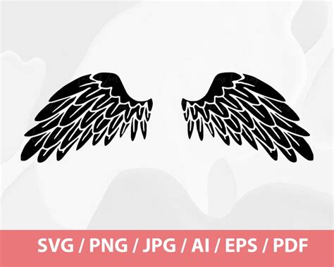 Engelsfl Gel Set Fl Gel Svg Engel Svg Engelsfl Gel Etsy Schweiz