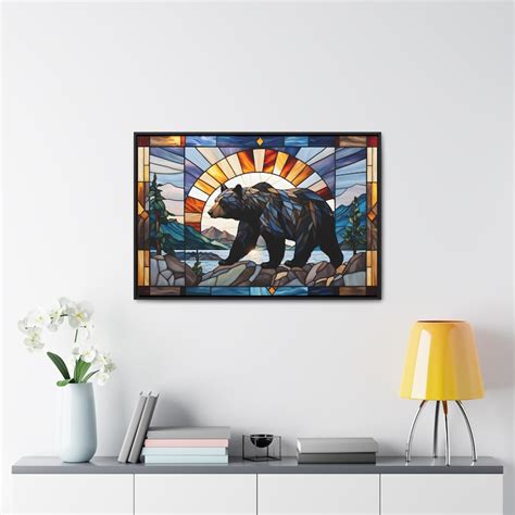 Stained Glass Bear Etsy
