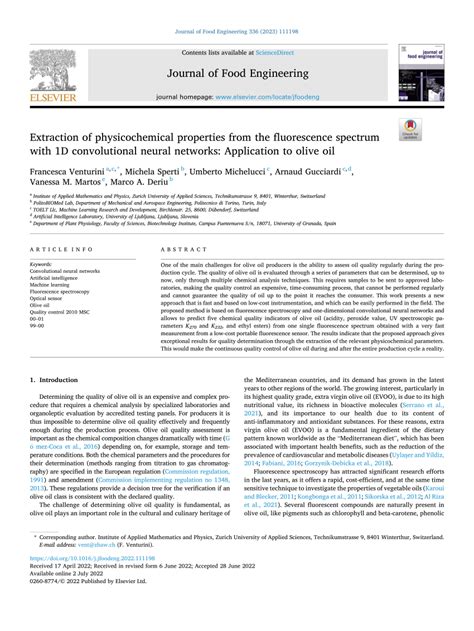 Pdf Extraction Of Physicochemical Properties From The Fluorescence Spectrum With 1d