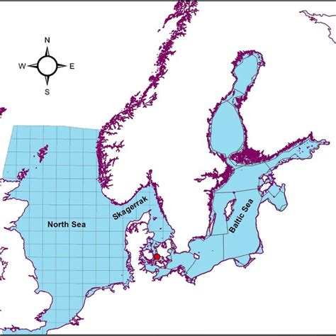 Map Of The Study Area Data From The North Sea Skagerrak And Kattegat