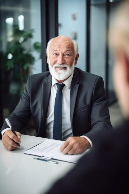 Premium Photo Shot Of A Mature Man Applying For A Job At An