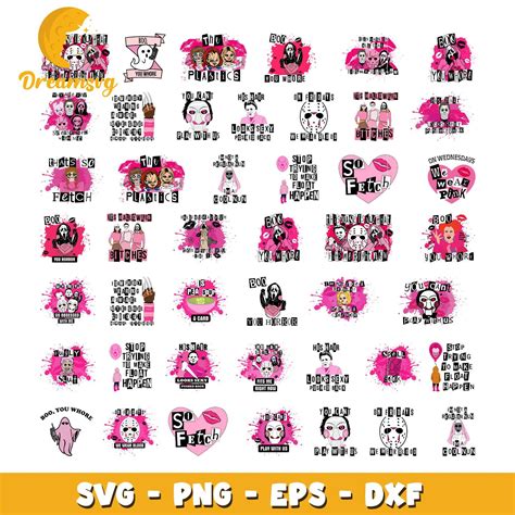 Pink Boo You Whore Horror Bundle Svg Halloween Horror Svg Dreamsvg Store