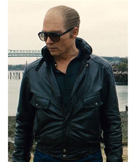 Whitey Bulger Black Mass Leather Jacket
