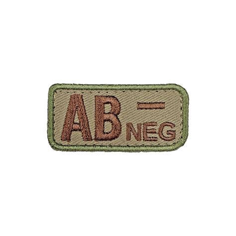 Ab Blood Type Patch Ocp W Hook Fastener Insignia Depot