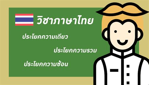 ประโยคความเดียว ประโยคความรวม ประโยคความซ้อน คืออะไร
